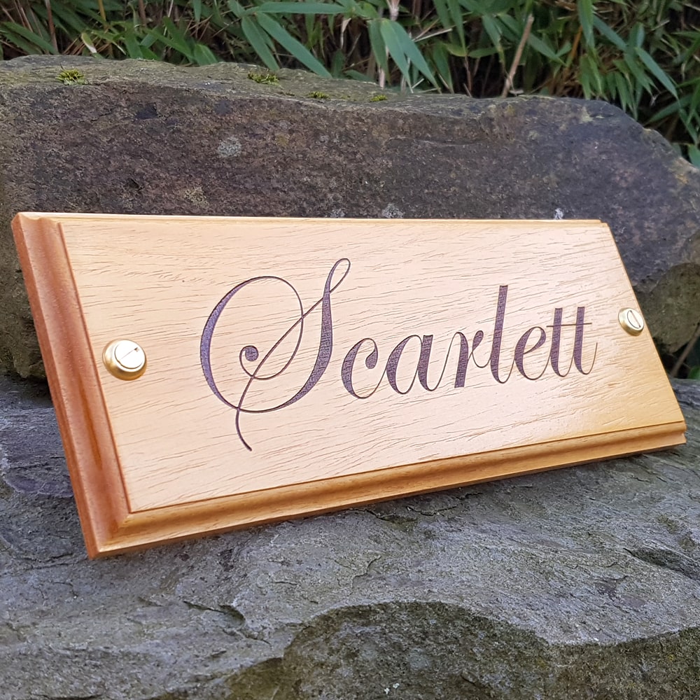 Stable Name Plate - Edwardian Font | Kirkby Stringer