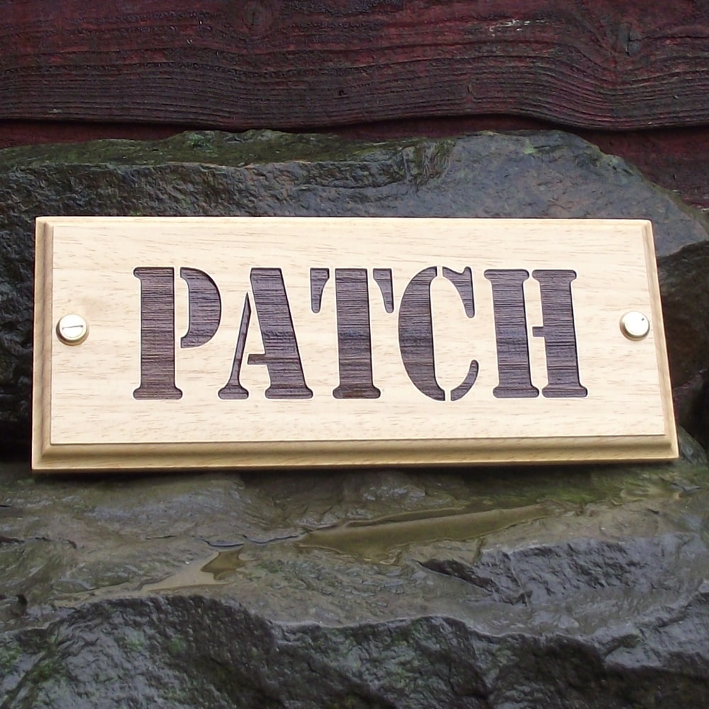 Stable Name Plate - Stencil Font | Kirkby Stringer